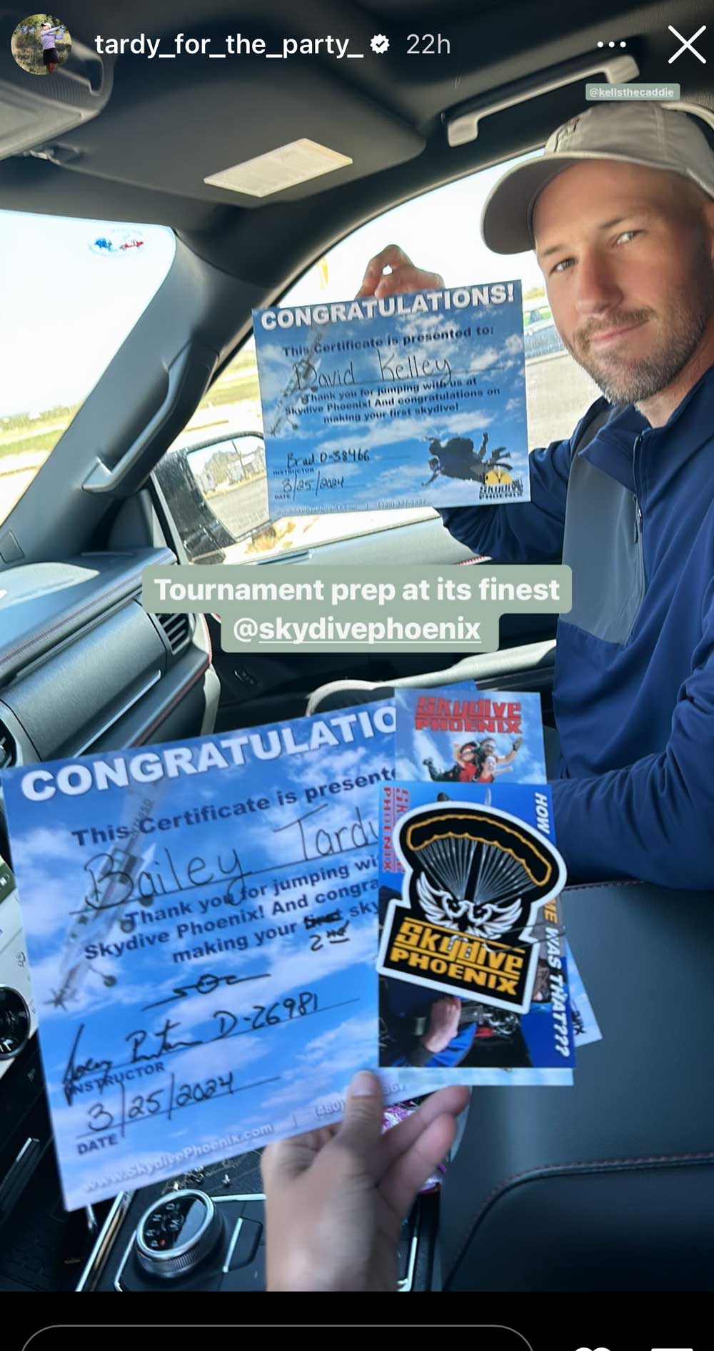 Bailey Tardy Skydives on Monday Ahead of Ford Championship presented by ...